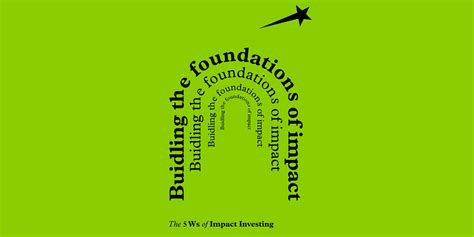 Pubblicato Il Nuovo Position Paper The 5 Ws Of Impact Investing”