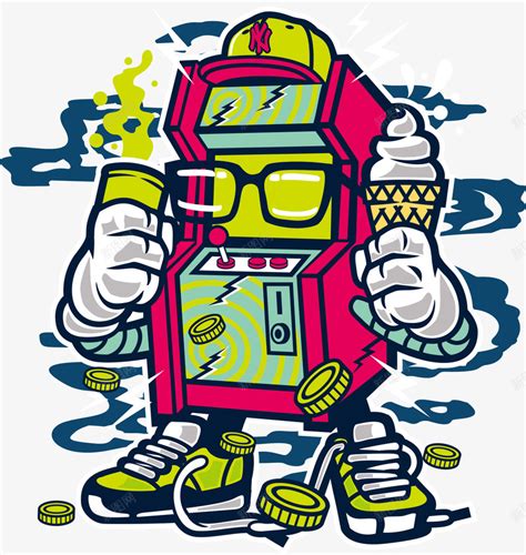 卡通科技机器人装饰手绘装饰png图片免费下载 素材zkcaeuut 88ICON