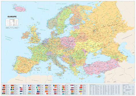 Europe Map With Flags I Love Maps