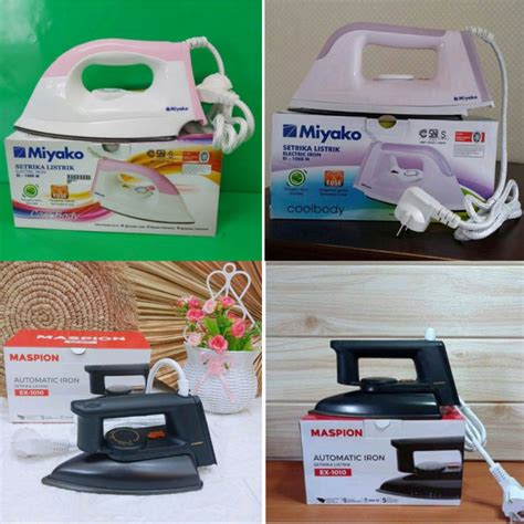 Harga Promo Cuci Gudang Setrika Murah Miyako El1008m 1000m Setrika Listrik Maspion Ex 1010 Ex