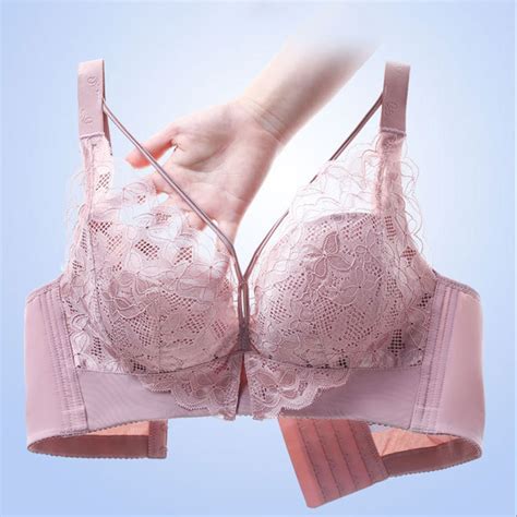 Qijie Push Up Bras For Women Plus Size Floral Lace Underwire Soft Cup