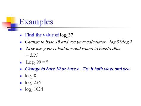 Understanding The Log Function Ppt Download
