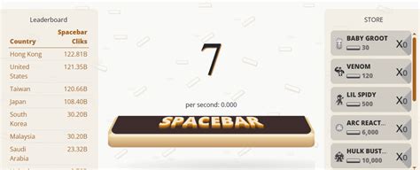 Spacebar Click Tester