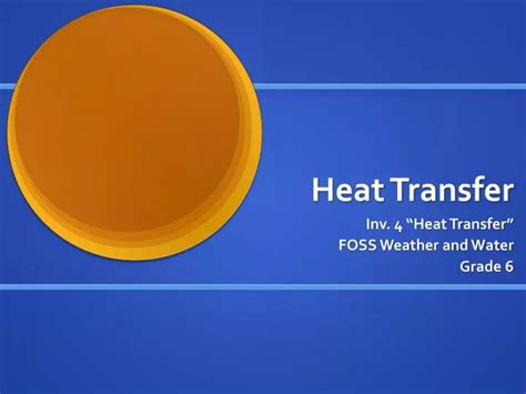 PPT Heat Transfer PowerPoint Presentation Free Download ID 1589568