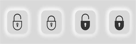 Premium Vector The Padlock Icon Closed And Open Lock Illustration Symbol Security Vector