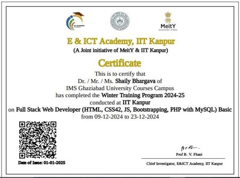 Fullstackdevelopment Iitkanpur Learningjourney Webdevelopment