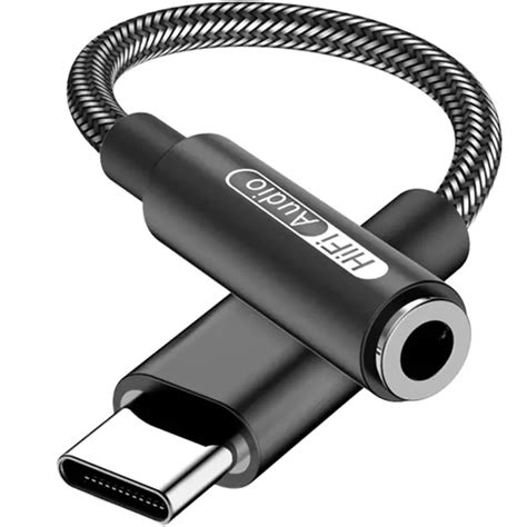 Перехідник для навушників адаптер Type C 3 5 мм 32Bit 384kHz Realtek