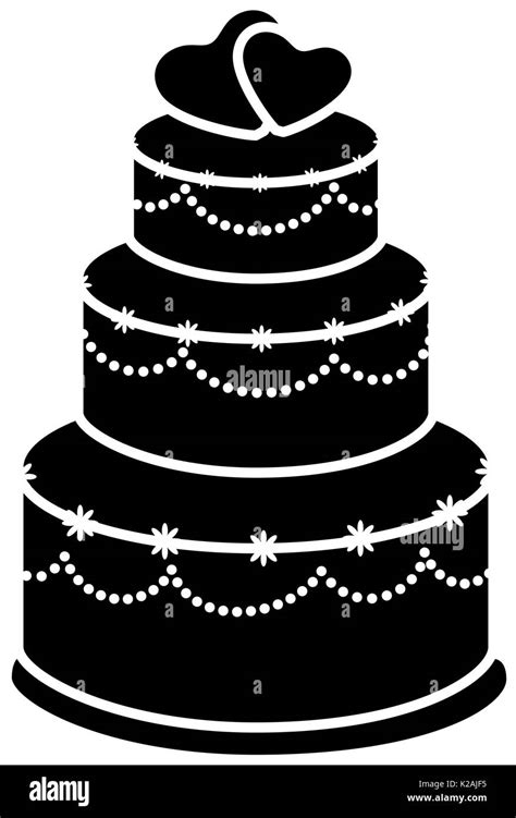 Wedding Cake Icon Stock Vector Image And Art Alamy