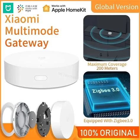 Global Version Xiaomi Mijia Gateway Mi Smart Home Hub Zigbee 3.0 Wifi ...