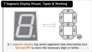 7 Segment Display Pinout Truthtable Datasheet