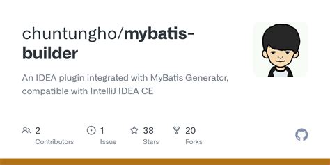 GitHub Chuntungho Mybatis Builder An IDEA Plugin Integrated With MyBatis Generator