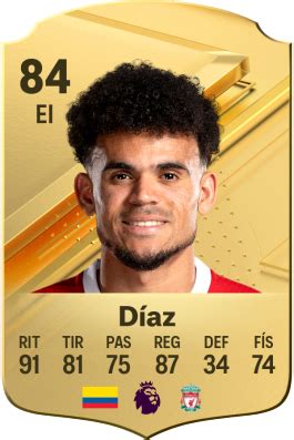 Valoraciones Jugadora de EA Sports FC 24 Luis Díaz Electronic Arts