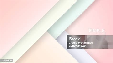 레이어 나 리본과 파스텔 색상으로 질감 추상 종이 컷 장식 3d 배경 벡터 그림입니다 미니멀한 커버 템플릿 0명에 대한 스톡 벡터 아트 및 기타 이미지 Istock