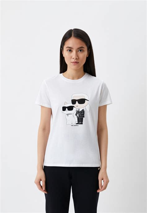 Футболка Karl Lagerfeld, цвет: белый, MP002XW0PSEZ — купить в интернет ...