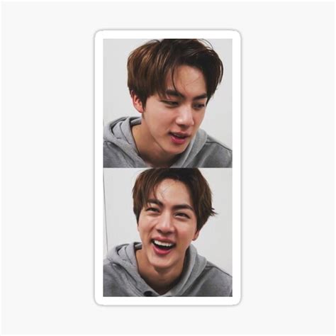 Jin Laughing Bts Sticker For Sale By Suzangg Redbubble