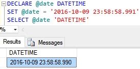 SMALLDATETIME Vs DATETIME SqlHints