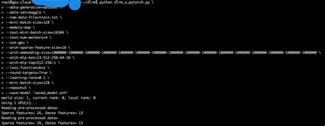 The Saved Model Is Not Created Issue Facebookresearch Dlrm GitHub