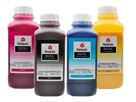 Kit Cores Tinta Sublimatica G Nesis Sublidesk Litro Parcelamento Sem Juros