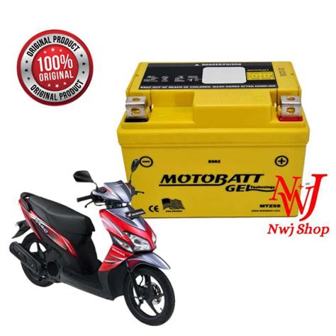 Jual Aki Motor Honda Vario 110 Techno Helm In Motobatt MTZ5S Di Seller