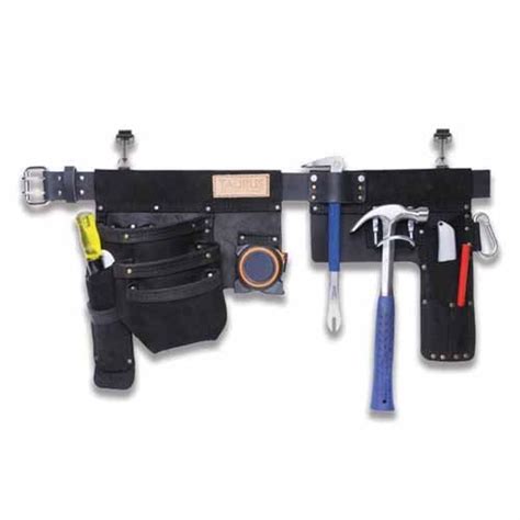 Taurus Leather Heavy Duty Hipster Split Leg Apron Rh 600 X 330 X 70mm Black And Brown Mitre10