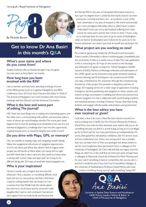 Interview With Dr Ana Basiri In Nav News Ucl Bartlett Faculty Of The Built Environment