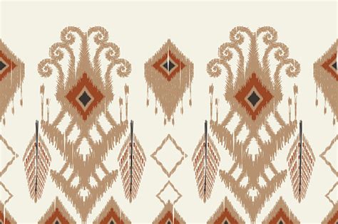 아프리카 Ikat Paisley 원활한 패턴 0명에 대한 스톡 벡터 아트 및 기타 이미지 0명 갈색 나무 Istock