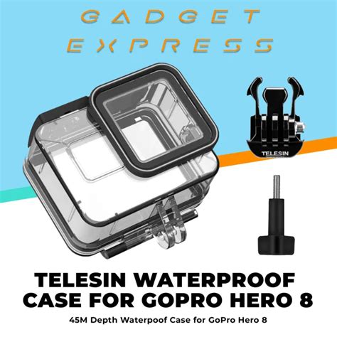 Telesin 45m Waterproof Case For Gopro Hero 8 Lazada Ph