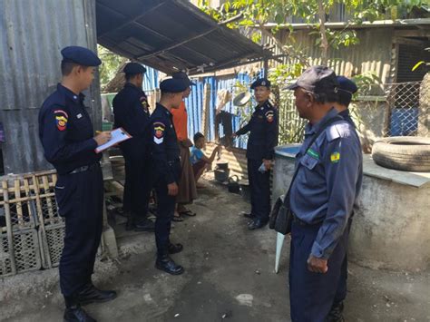 ကြို့ပင်ကောက်မြို့၌ မီးဘေးကြိုတင်ကာကွယ်ရေးအတွက် တစ်အိမ်တက်ဆင်း စစ်ဆေးခြင်းနှင့် အသိပညာပေးန