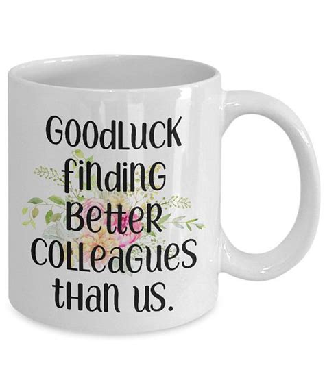 Goodluck Funny Colleague Coworker Mugs Ts Best Coffee Tea Etsy