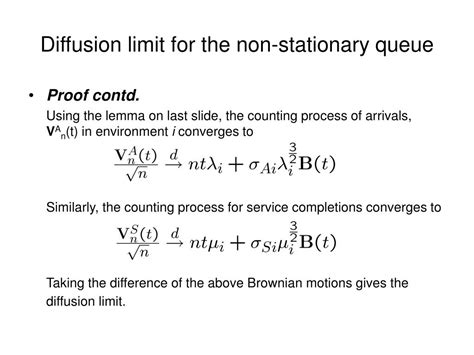 ppt a gentle introduction to fluid and diffusion limits for queues
