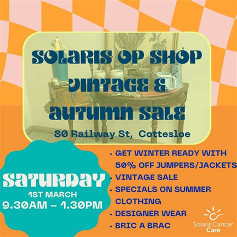 Solaris Cancer Care Op Shop Cottesloe Solariscancercareopshop