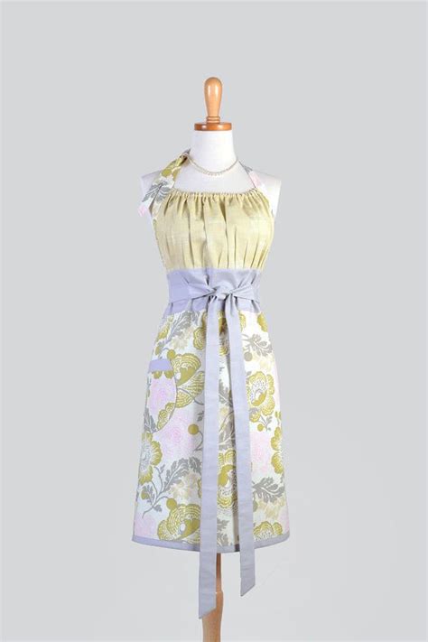 Cute Kitsch Retro Apron Full Kitchen Womens Chef Apron In Etsy