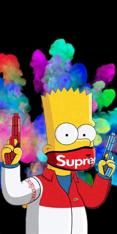 Screenshots Cool Bart Simpson Supreme HD Phone Wallpaper Pxfuel