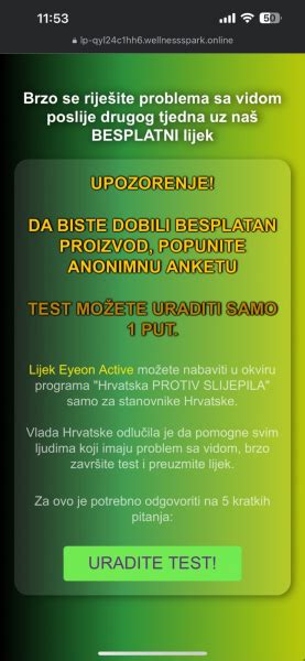 Pazi Na Oglase Koji Obećavaju „čarobne Kapi Za Vid“ To Su Lažni Oglasi