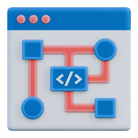 Coding Hierarchy Flow Chart Planning Process Website 3d