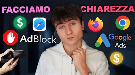 PUBBLICITA E ADBLOCK Facciamo CHIAREZZA YouTube