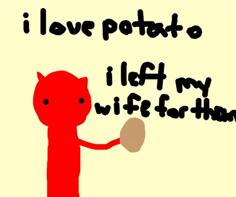 Demon Eating A Potato Drawception Demon Eating A Potato Drawception