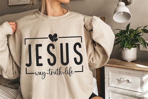 Jesus Way Truth Life Svg Christian Svg Graphic By Sushidesignstore