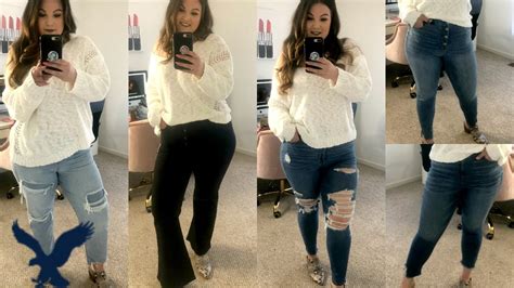 Trying On All American Eagle Curvy Jeans Kelly Elizabeth Youtube