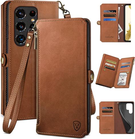 Xcasebar For Samsung Galaxy S22 Ultra Wallet Case With