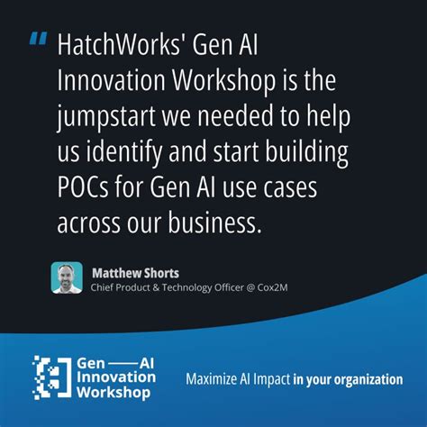 Hatchworks Ai On Linkedin Gen Ai Innovation Workshop Hatchworks