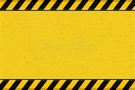 Contruction Warning Sign Yellow Black Design Background Copy Spase