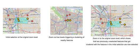 Gis Openlayers Clustering Adds Features To Selected Features Array On