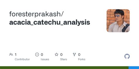 Github Foresterprakash Acacia Catechu Analysis