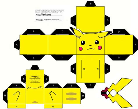 Cubeecraft Artesanía pokemon Pokemon Manualidades de pokemon