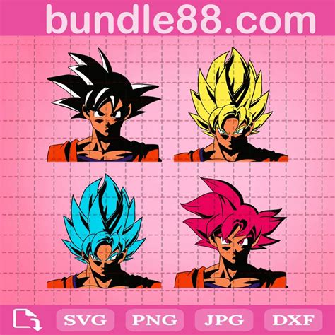 pop sayan svg anime character svg svg png dxf eps designs download