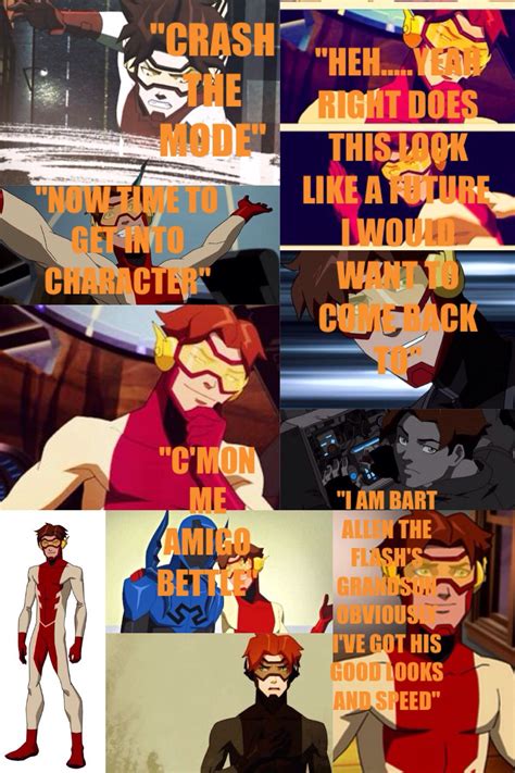 Impulse Aka Bart Allen The Last Line Xd Good Looks Really Xd Young