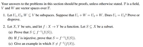 solved your answers to the problems in this section should