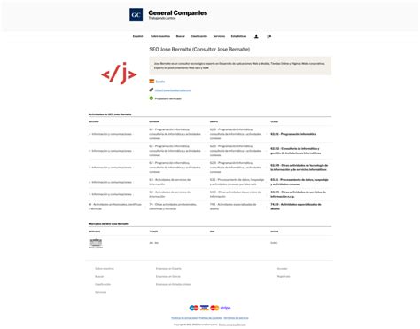 Desarrollo Web Para General Companies Jose Bernalte