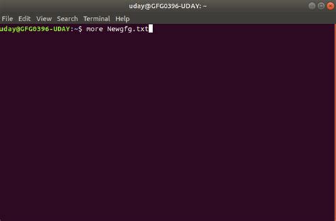 How To Open A File In Linux Geeksforgeeks